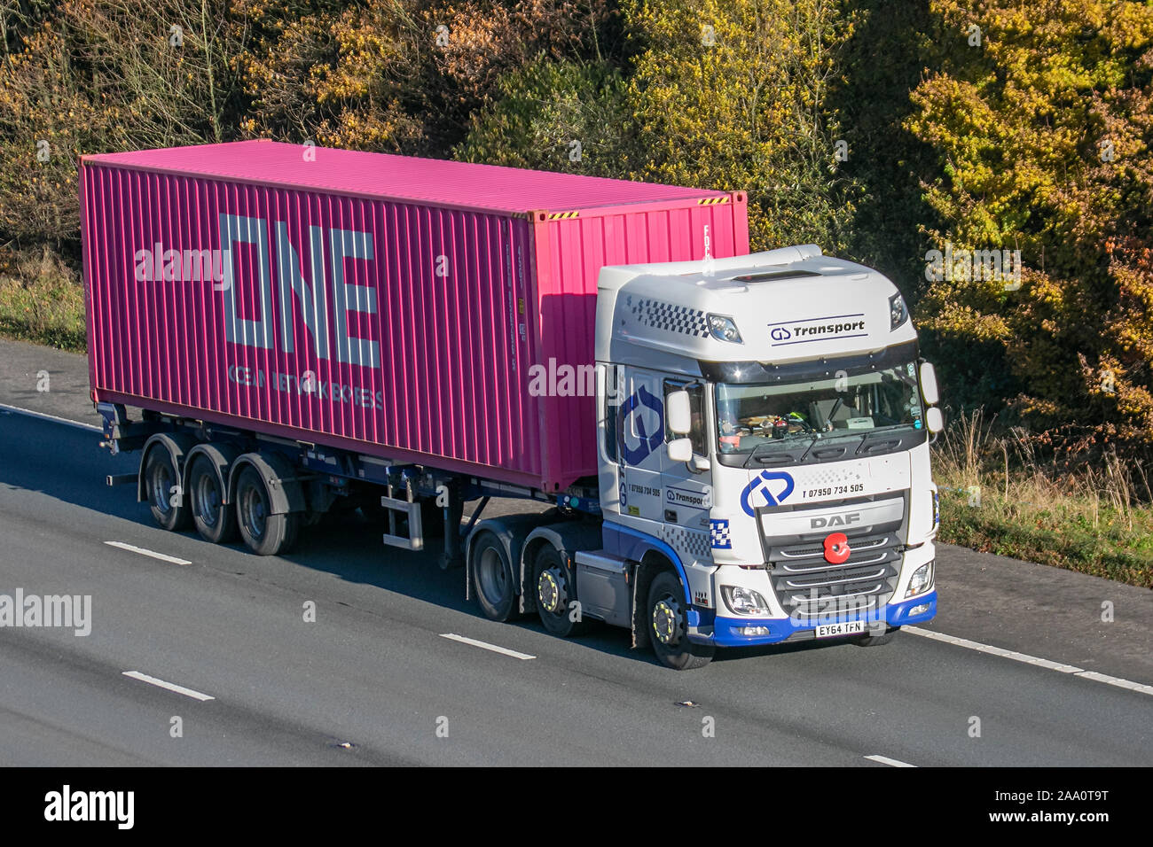 Haulage delivery trucks, lorry, transportation, ONE pink liner network ...