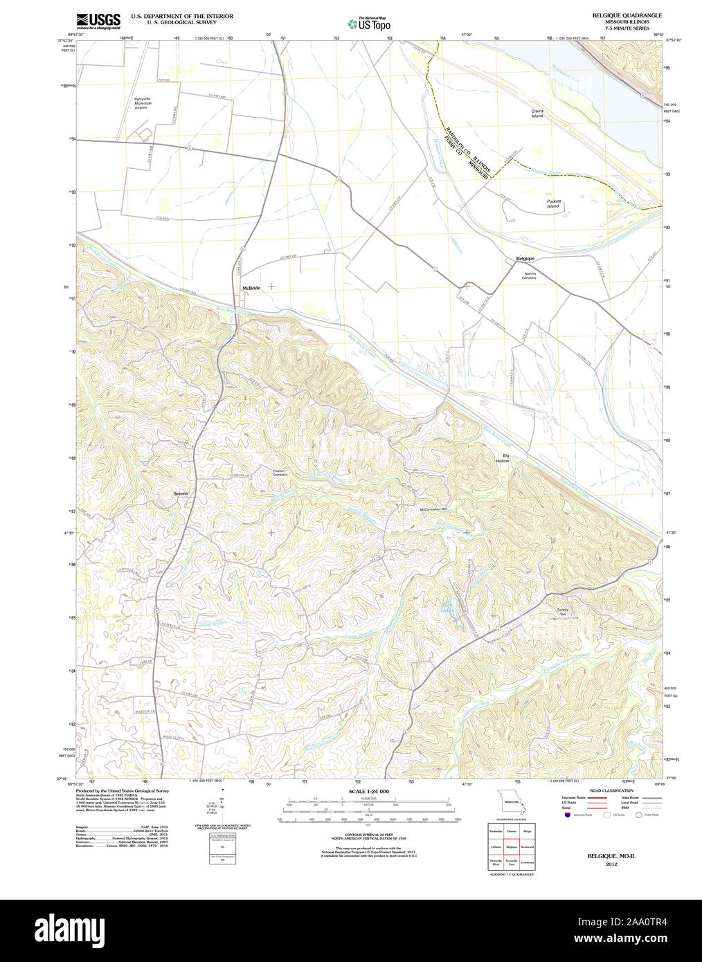 Missouri historical map hi-res stock photography and images - Alamy