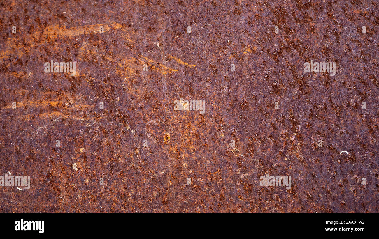 Orange Old Rusty Metal Texture, Background. Grunge Rusted Metal Texture ...