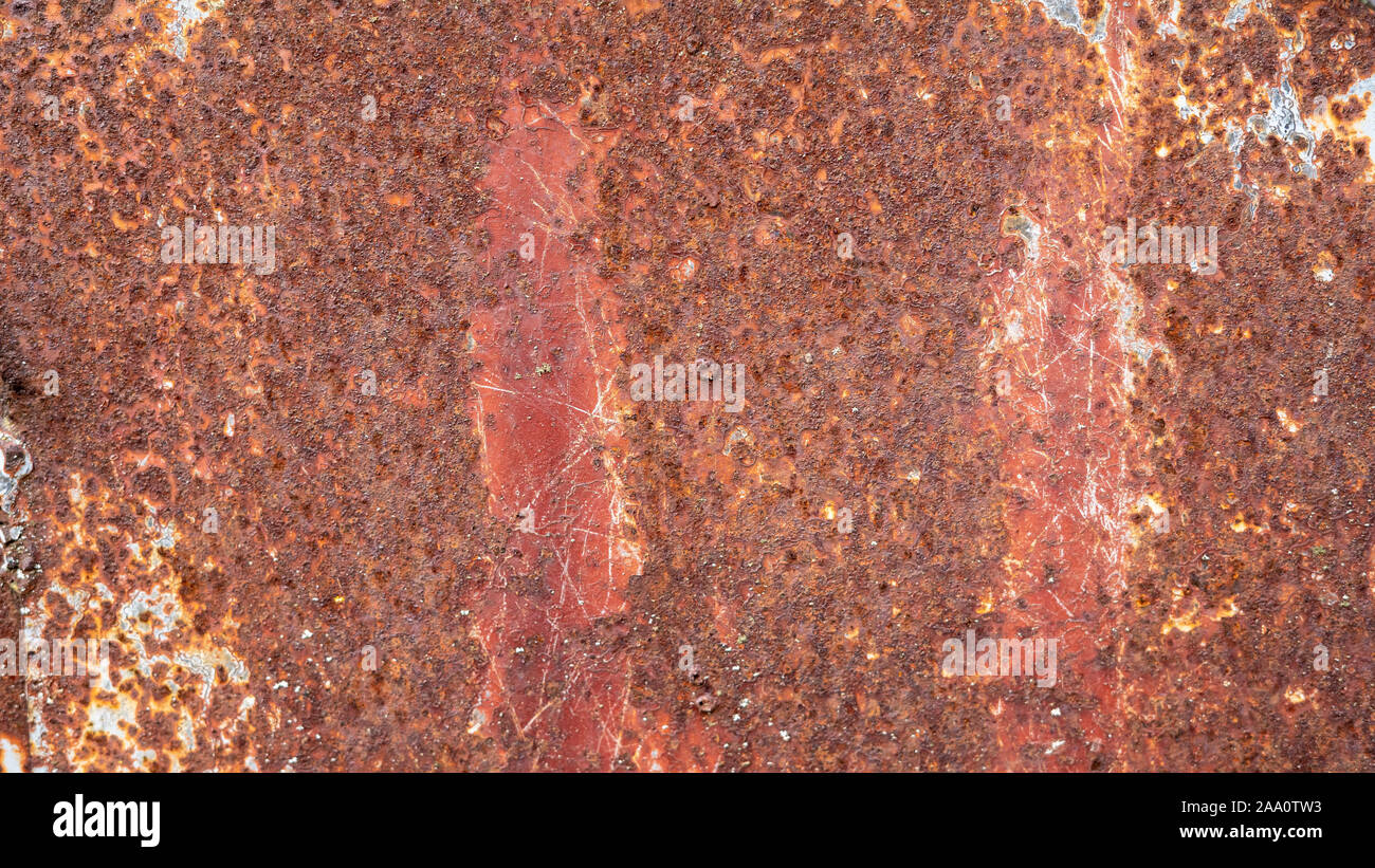 Orange Old Rusty Metal Texture, Background. Grunge Rusted Metal Texture ...