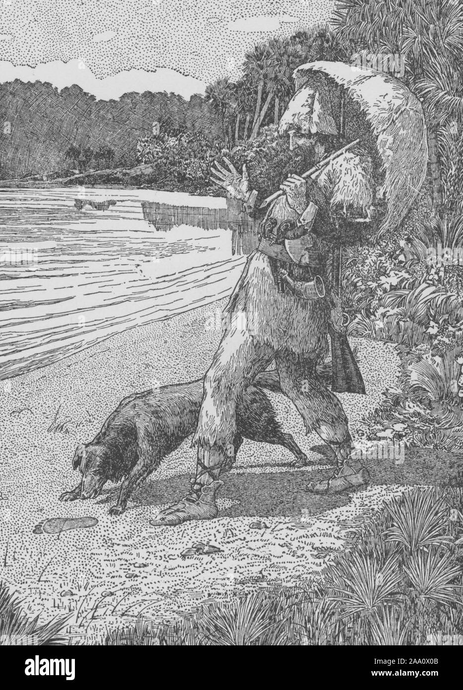 Robinson crusoe and dog hi-res stock photography and images - Alamy