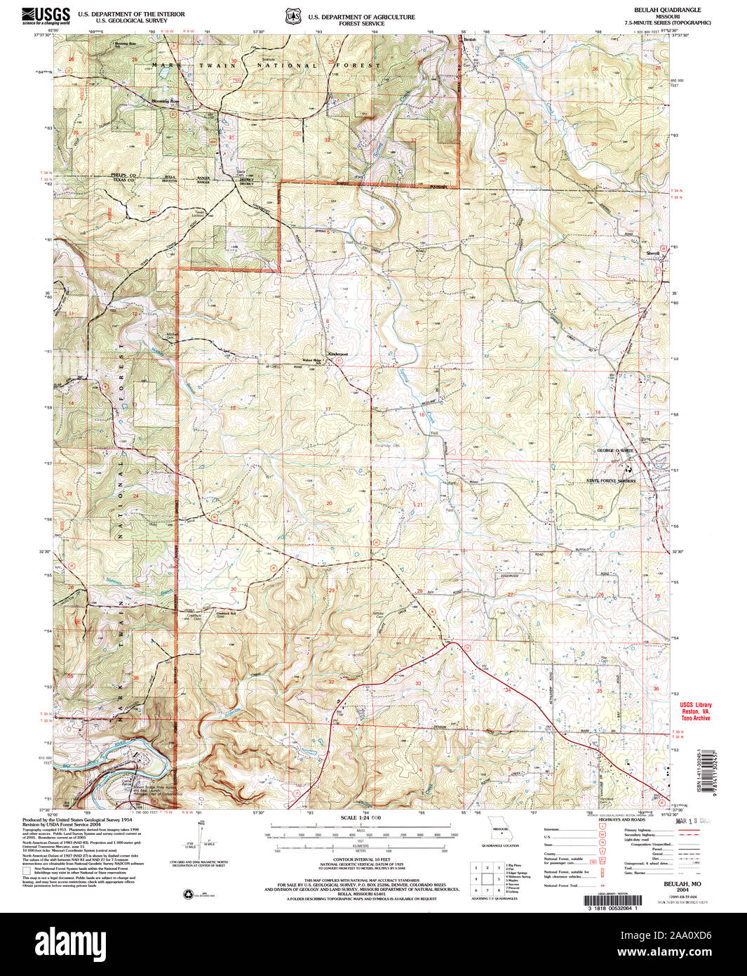 Beulah map hi-res stock photography and images - Alamy