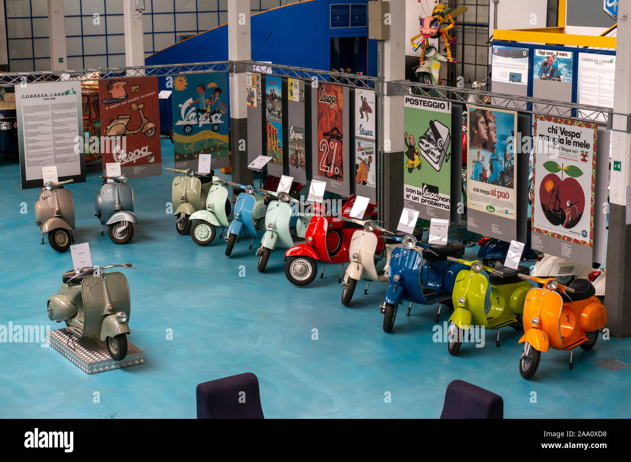 Vespa Museum at Vespa factory in Pontedera, Italy Stock Photo - Alamy