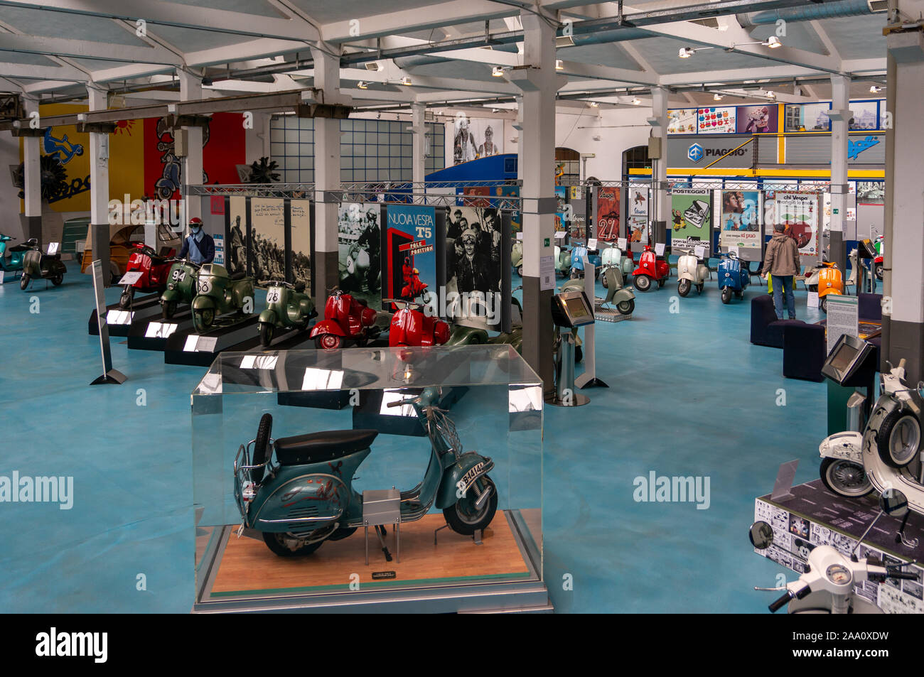 Vespa Museum at Vespa factory in Pontedera, Italy Stock Photo - Alamy