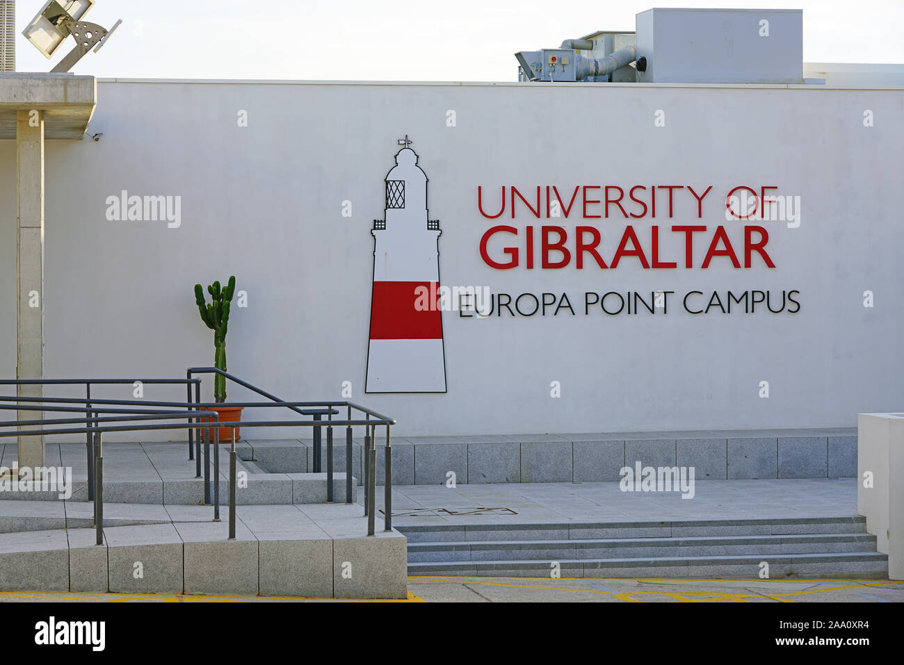 GIBRALTAR, UNITED KINGDOM -29 APR 2019- View of the University of ...