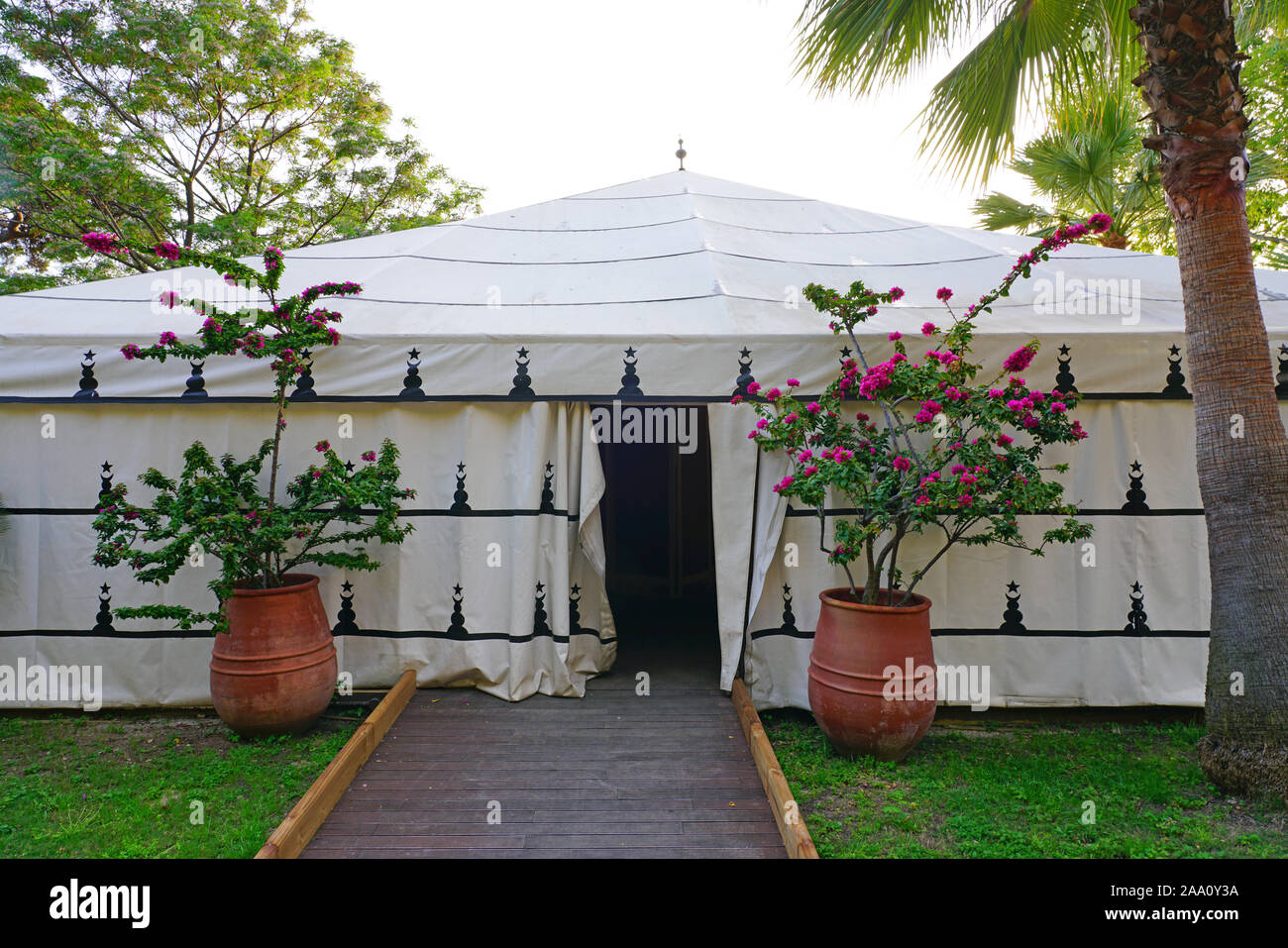 GIBRALTAR, UNITED KINGDOM -27 APR 2019- View of the Rock Hotel, a ...