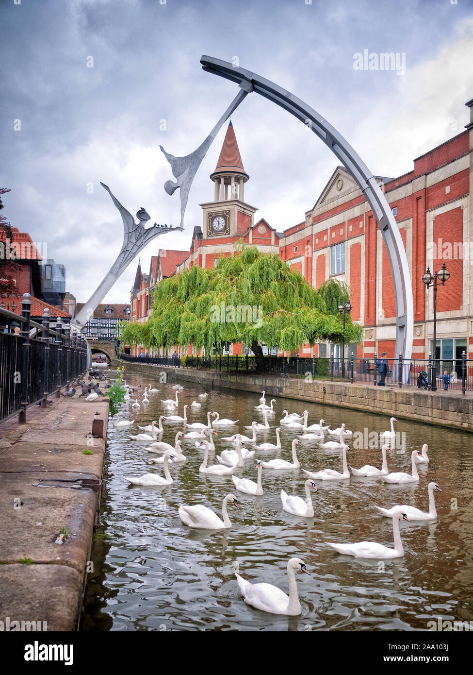 The River Witham at Lincoln Stock Photo - Alamy