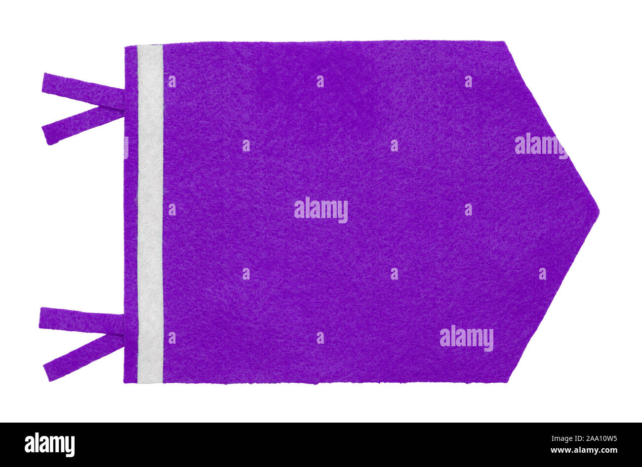 Small Purple Pennant Felt Flag Isolated on White Background Stock Photo ...