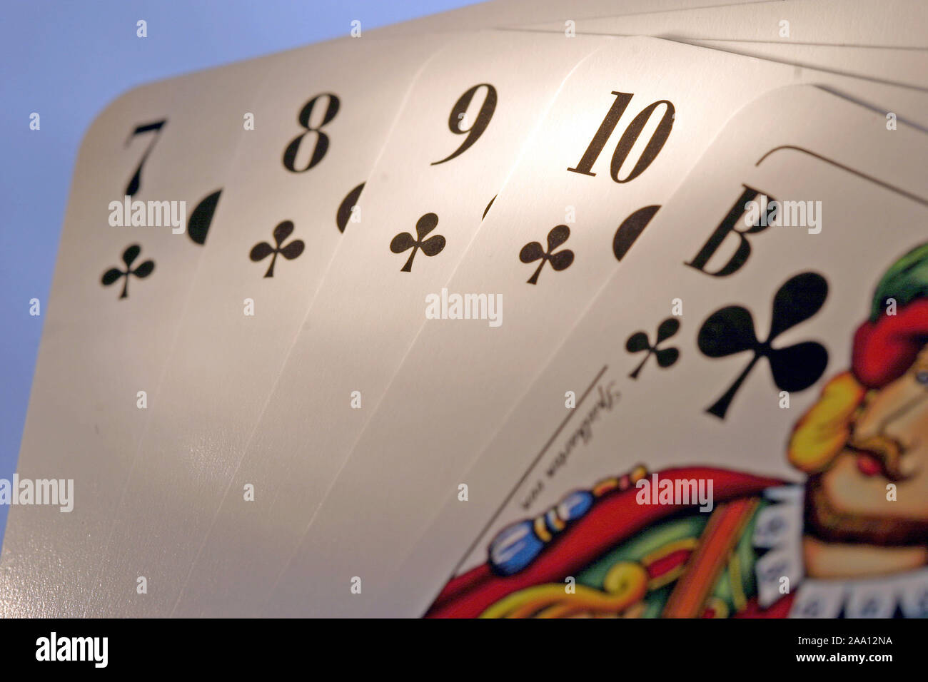 Pokerkarten Straight Flush, eine Straße in einer Farbe / Poker ...