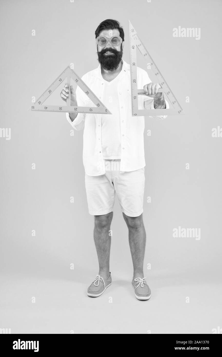 Triangle is the most important shape in engineering. Engineer using ...