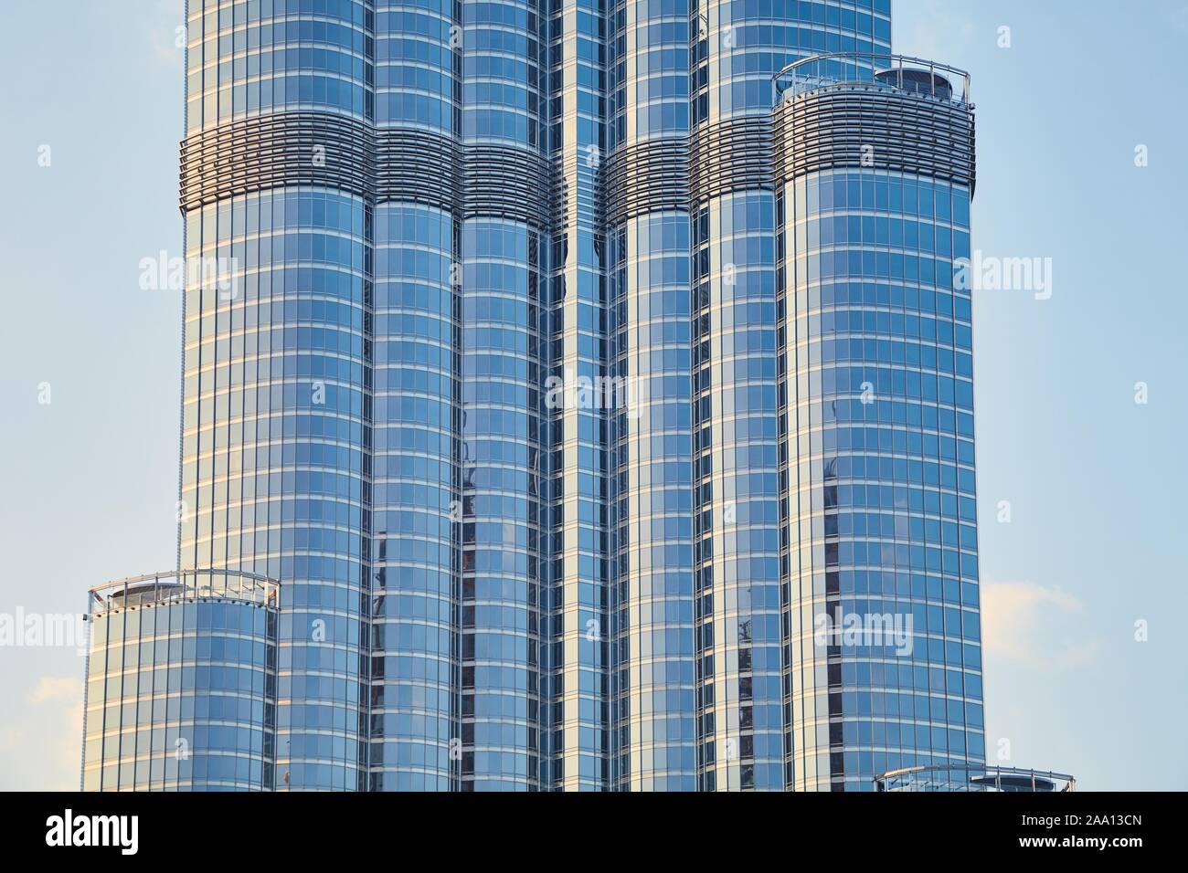 Dubai skyscraper detail modern architecture building tower tall hi-res ...