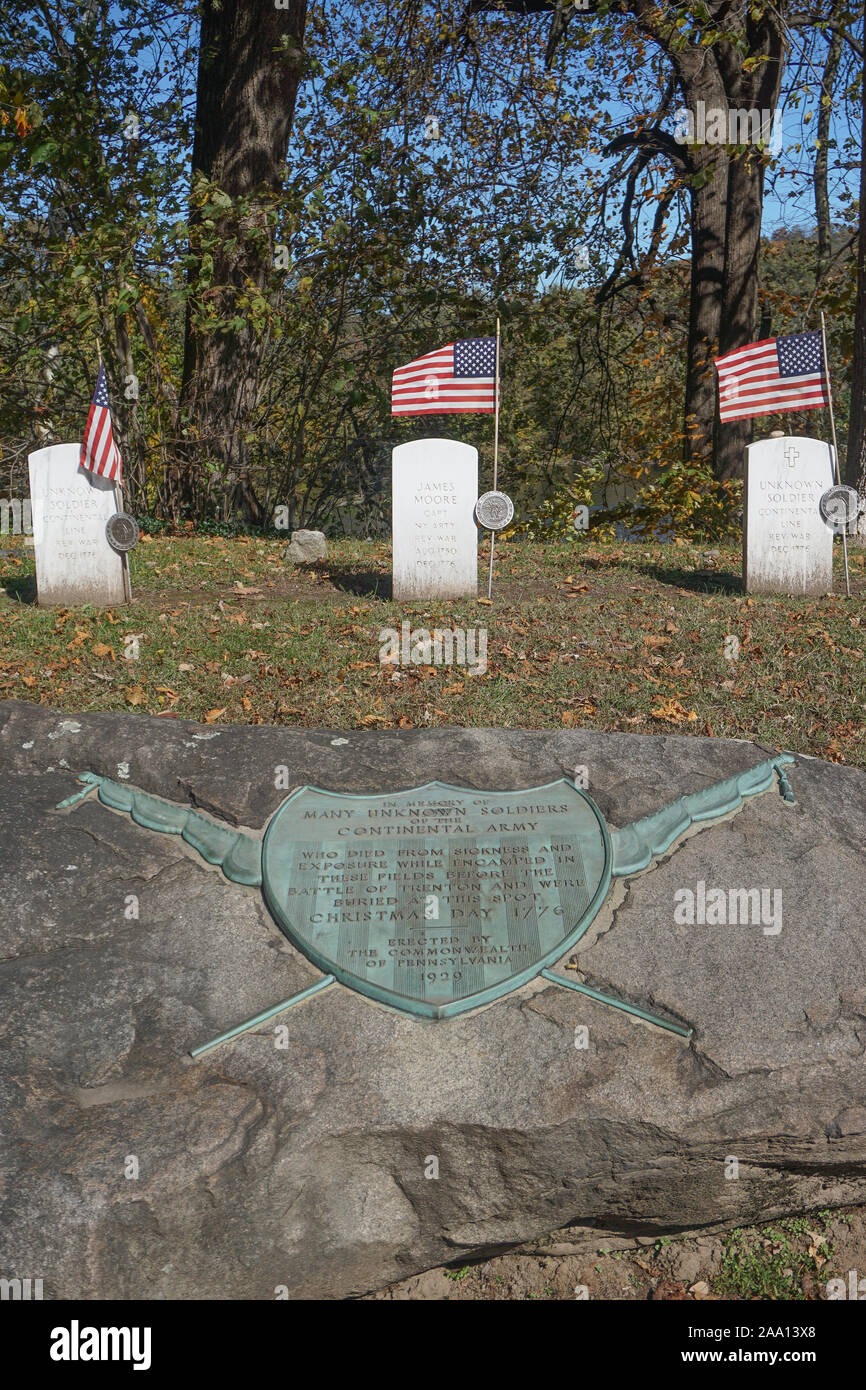 Washington Crossing, PA: Graves of soldiers of the Continental Army who ... Washington Crossing, PA: Graves of soldiers of the Continental Army who ...