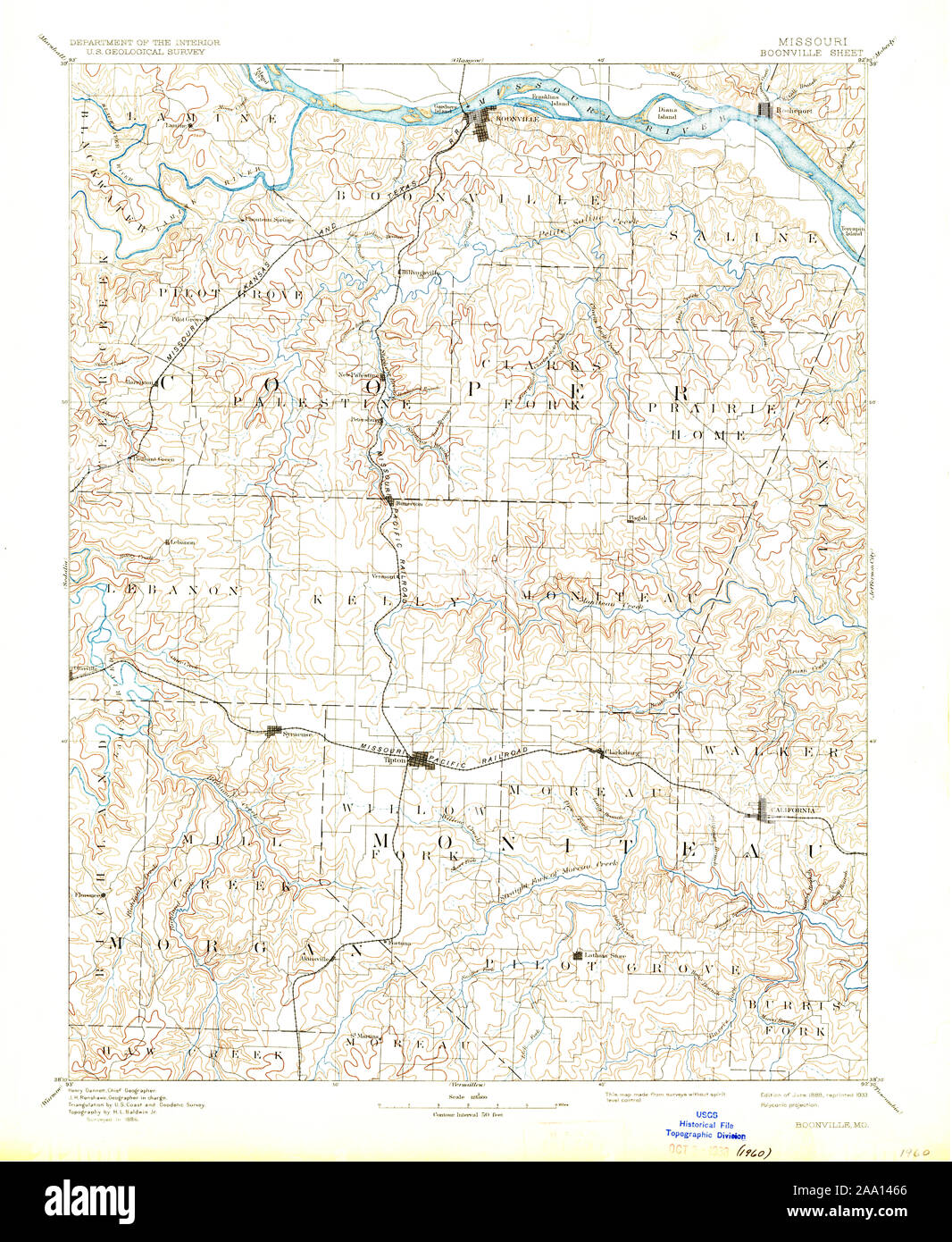 Map of boonville hi-res stock photography and images - Alamy