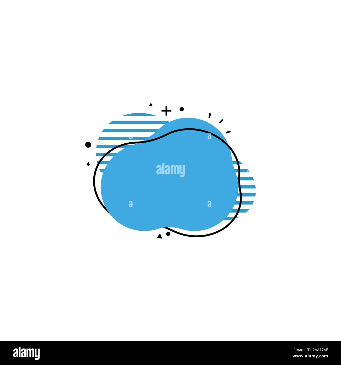 Dynamic splash liquid shape isolated illustration. Colorful background ...