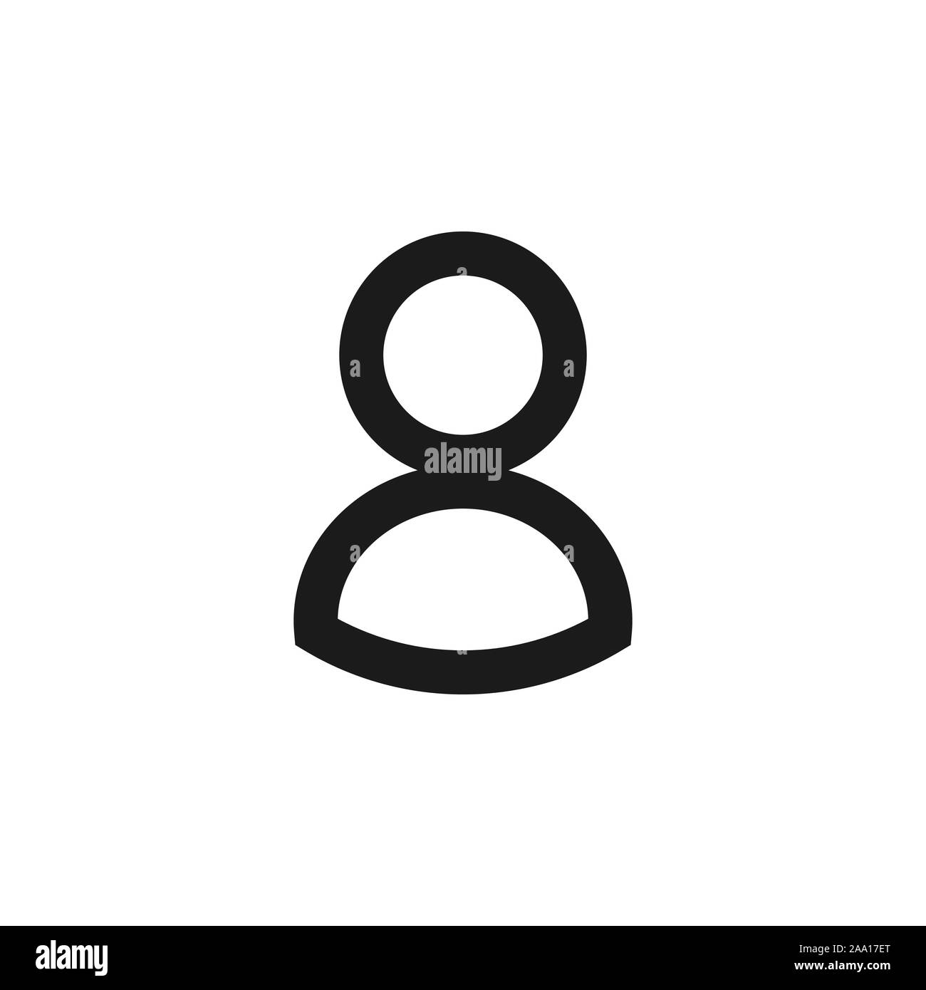 Modern human user icon, great design for any purposes. Isolated vector ...