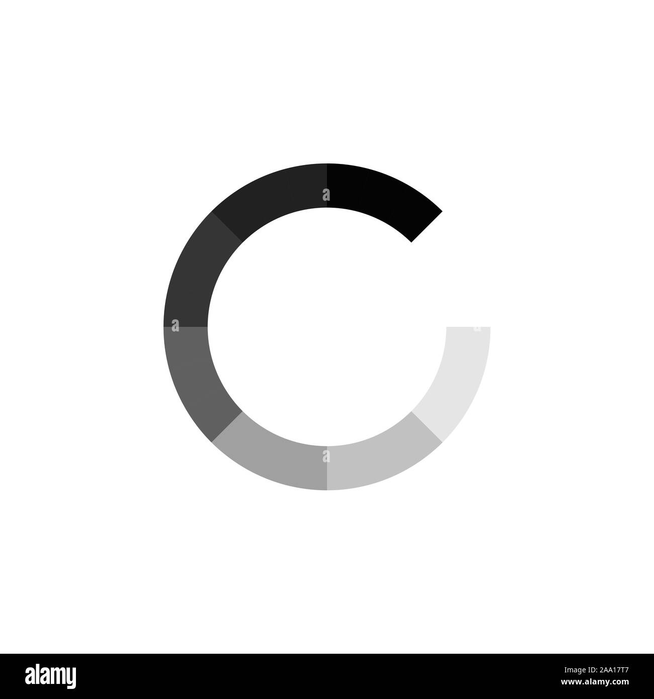 Loading circle, load internet data symbol. Business network isolated ...