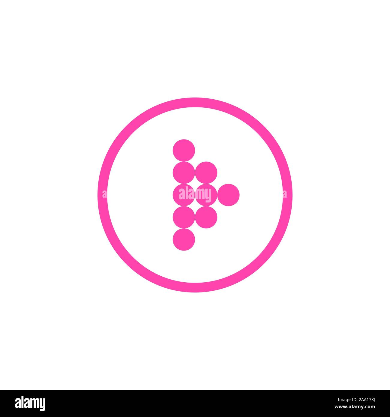 Modern pink dotted arrow, great design for any purposes. Art vector ...