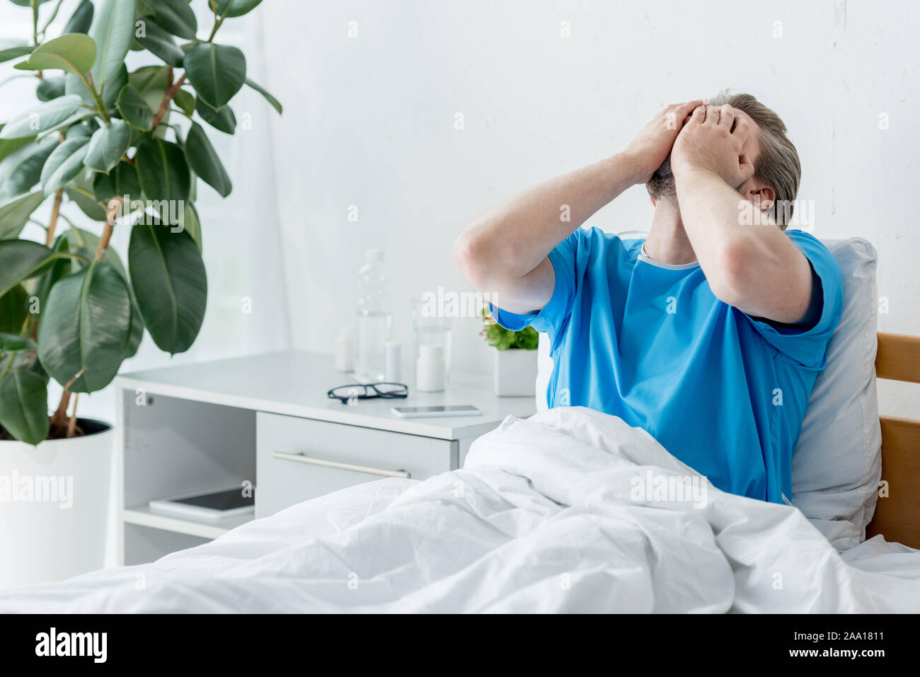 Sad Hospital Patient