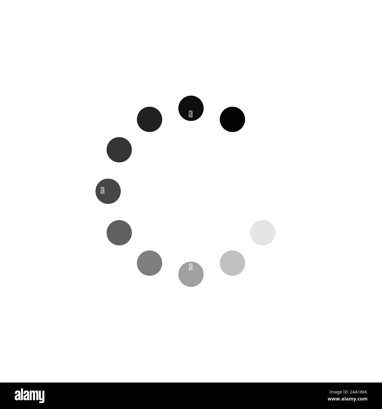 Loading circle, load internet data symbol. Business network isolated icon. Download vector ...
