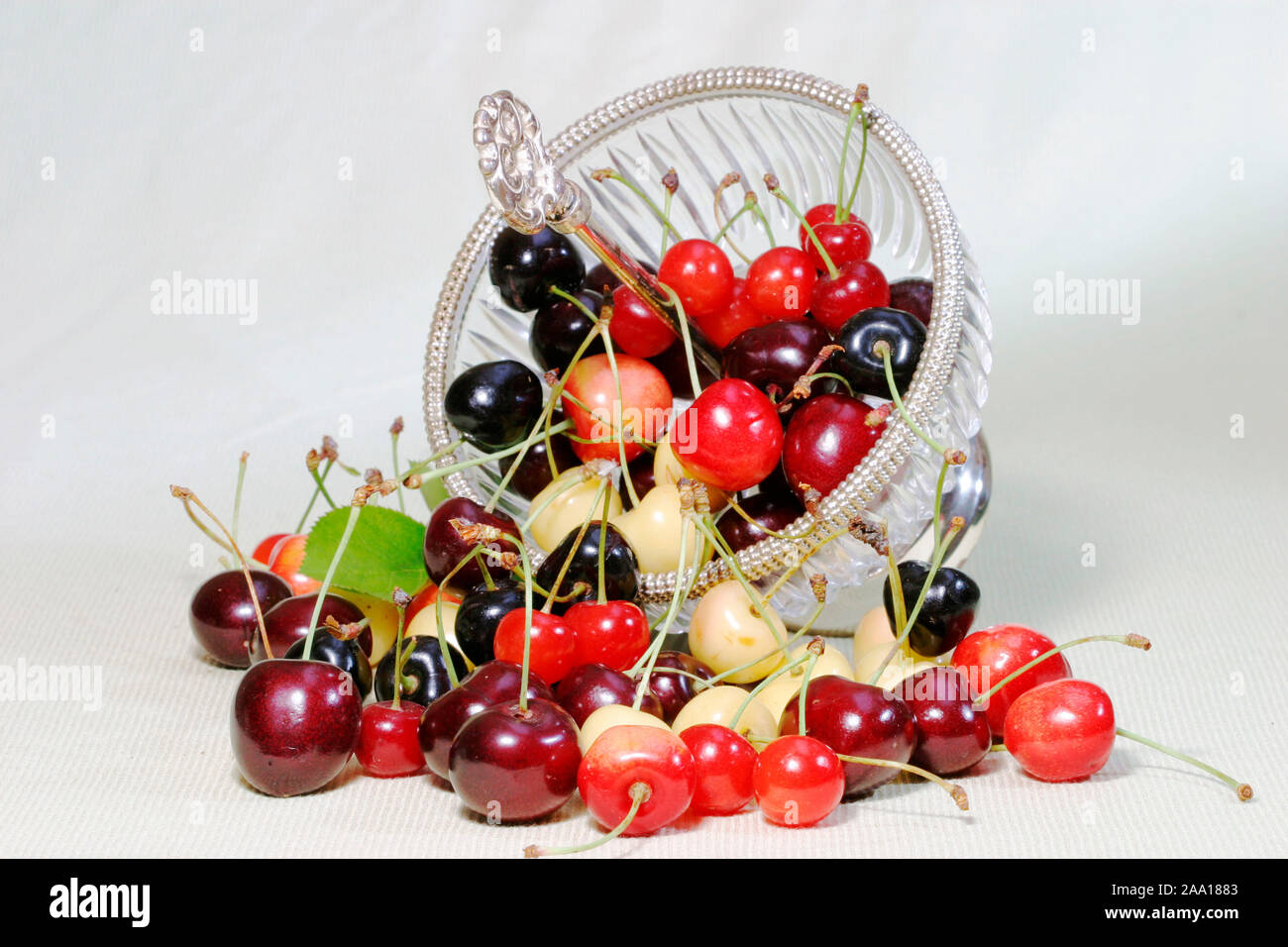 Verschiedene Kirschensorten, Bunte Mischung Stock Photo - Alamy