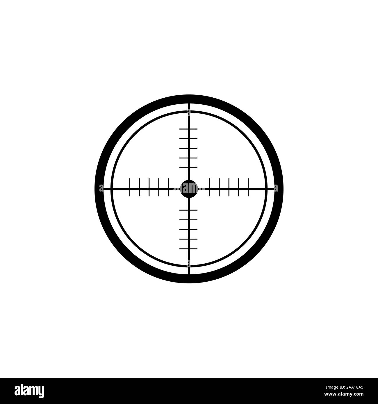 Scope optical lens glass aiming Stock Vector Images - Alamy