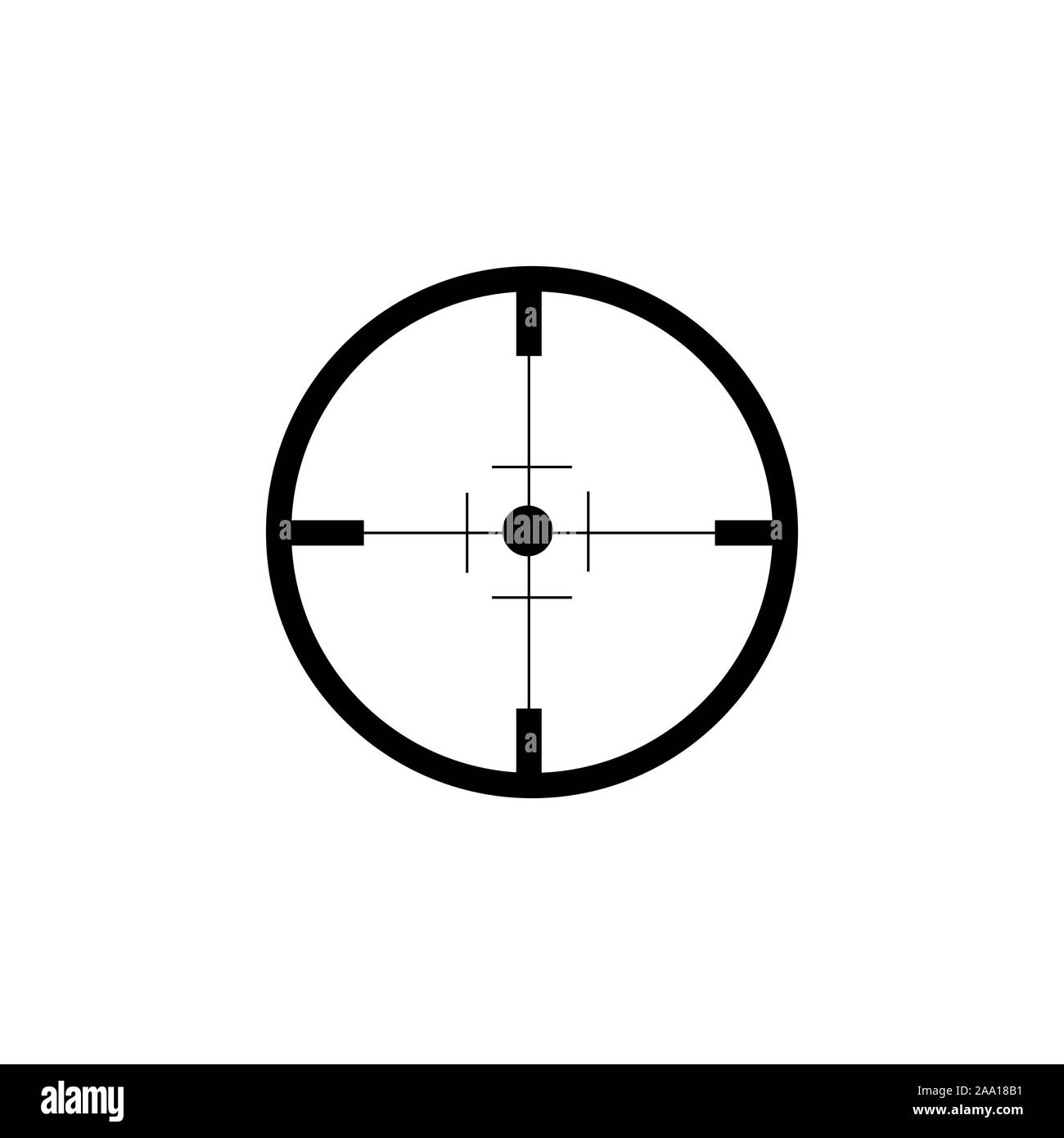 Scope optical lens glass aiming Stock Vector Images - Alamy