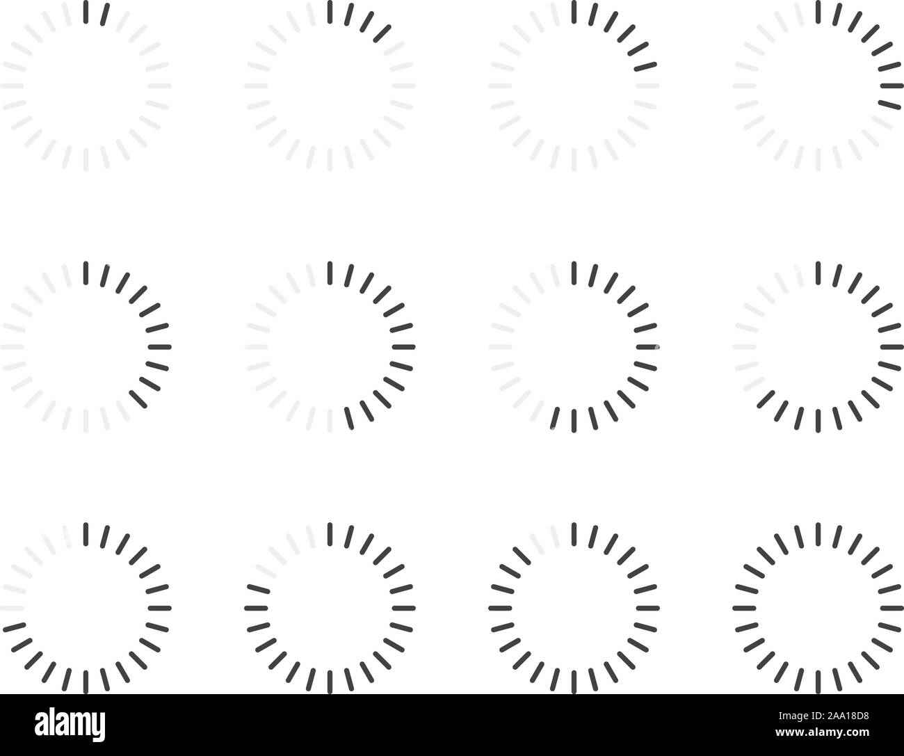 Loading icon. Load set. Upload icons. Loading bar. Loader set. Vector illustration Stock Vector ...