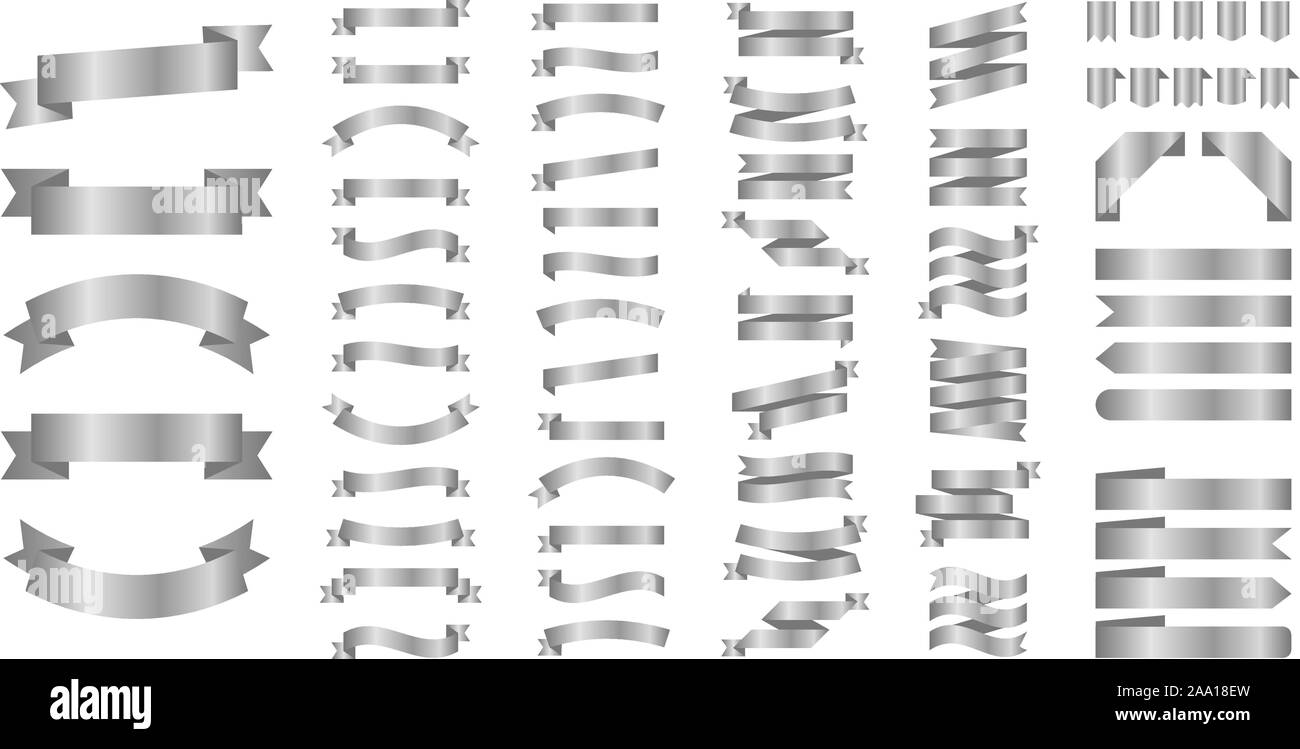 Silver Banner Vector