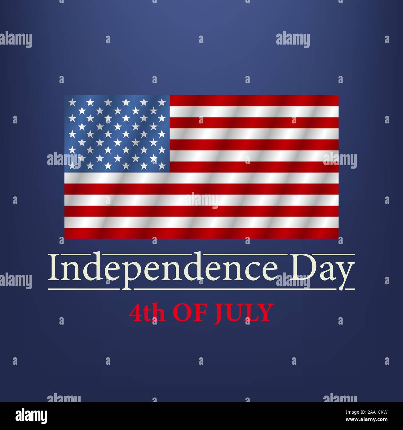 Independence day. 4th of july text. Vector illustration Stock Vector ...