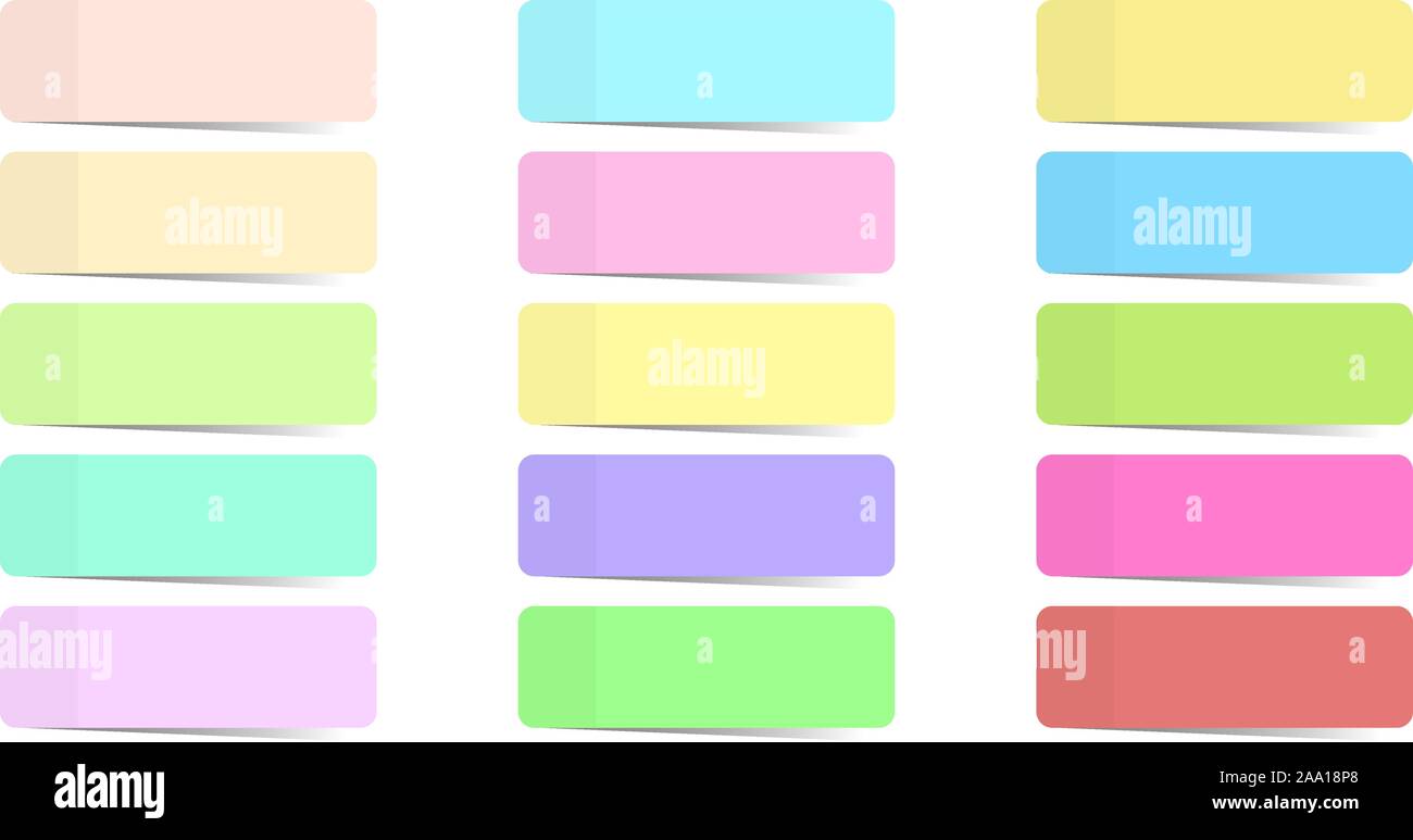 Note sticker or label on white background. Sticky note design. Sticker ...