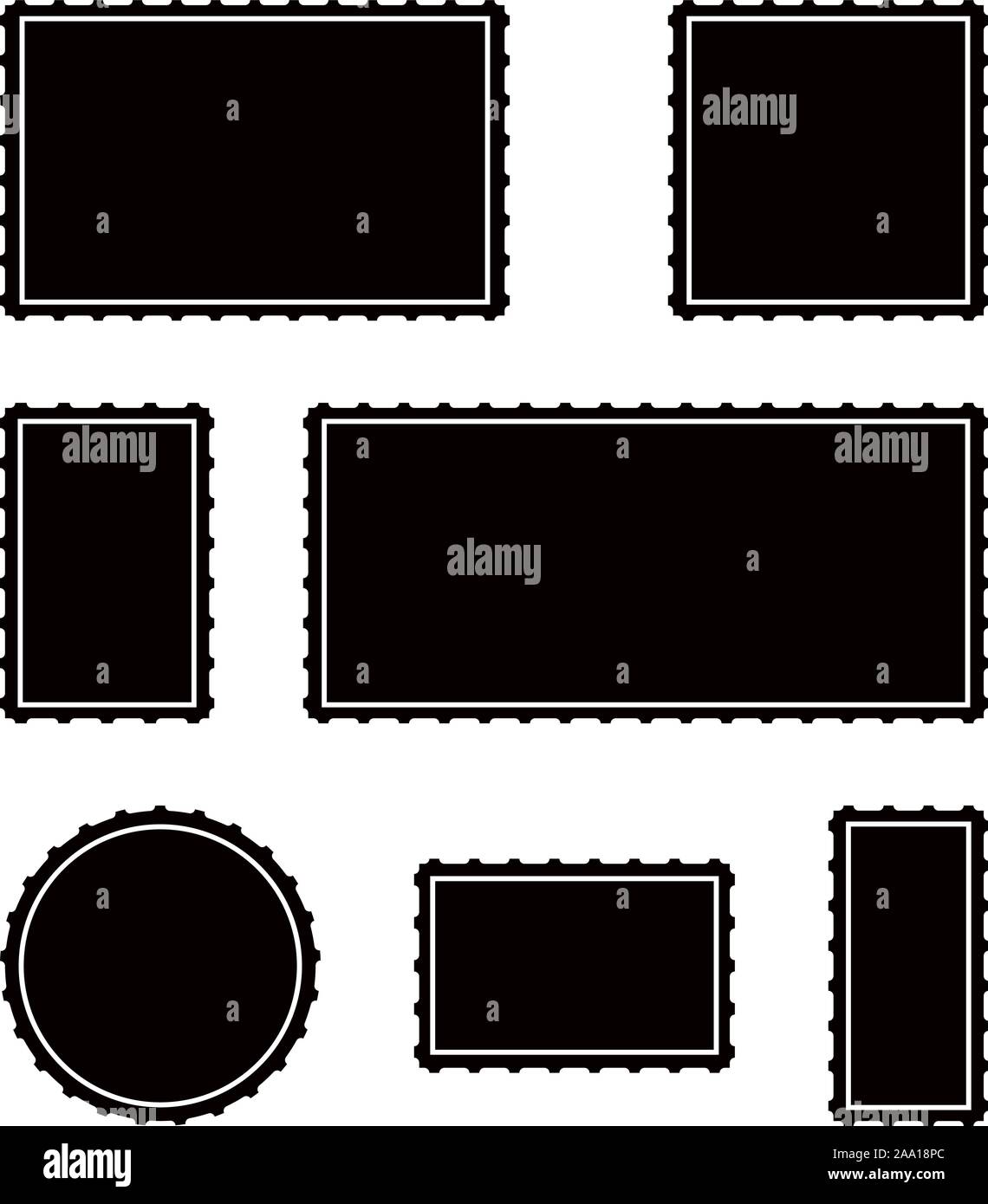 Poststamp Stock Vector Images - Alamy