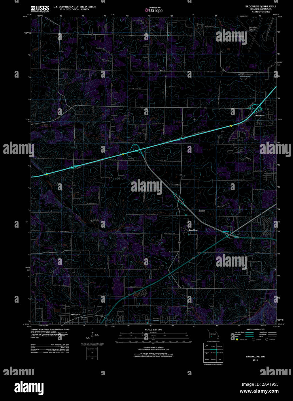 Map of brookline hi-res stock photography and images - Alamy