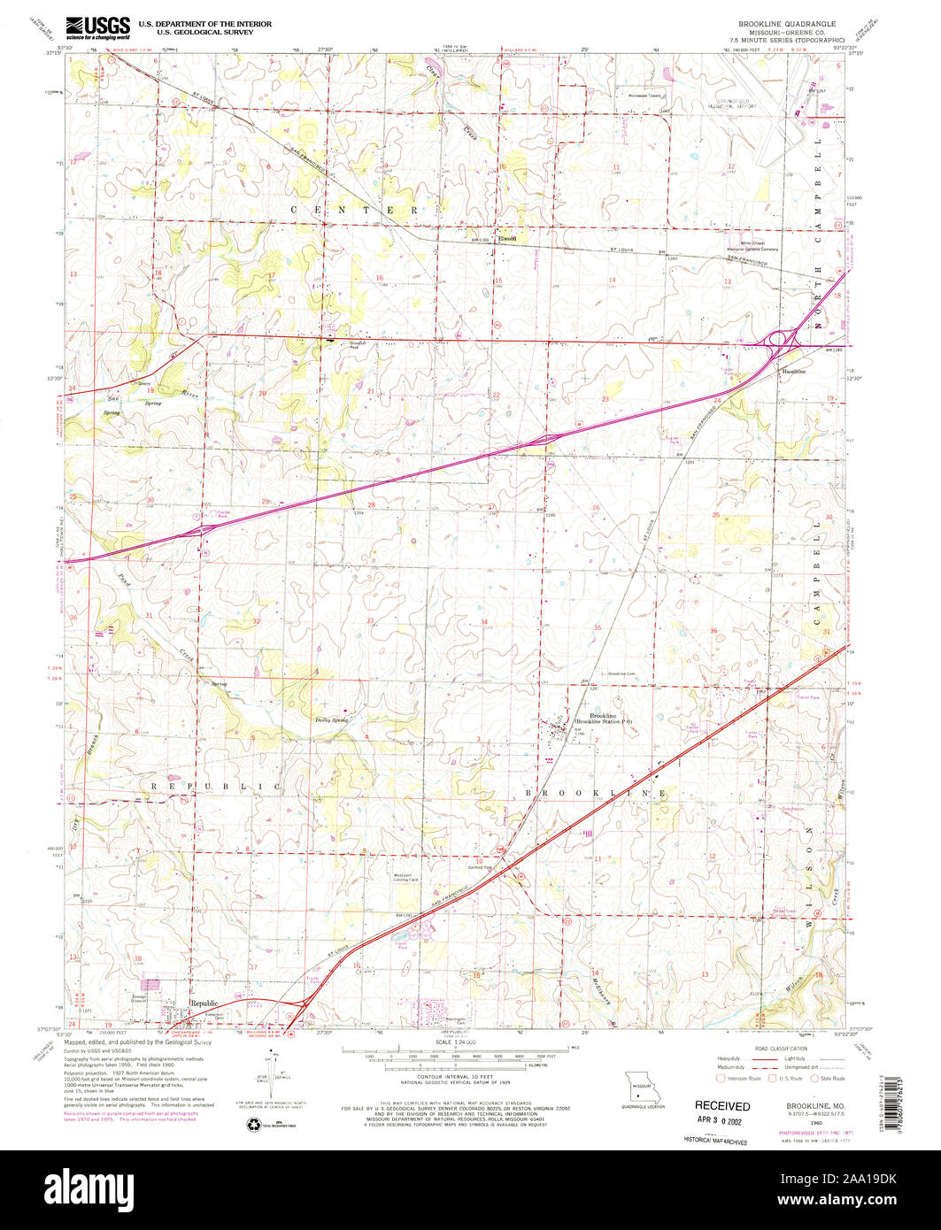 Map of brookline Cut Out Stock Images & Pictures - Alamy