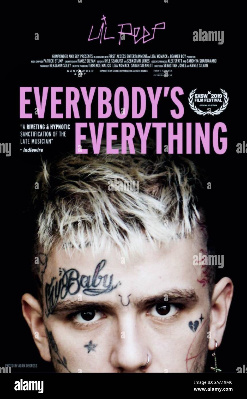 Everybody S Everything Us Poster Lil Peep 2019 Gunpowder Sky
