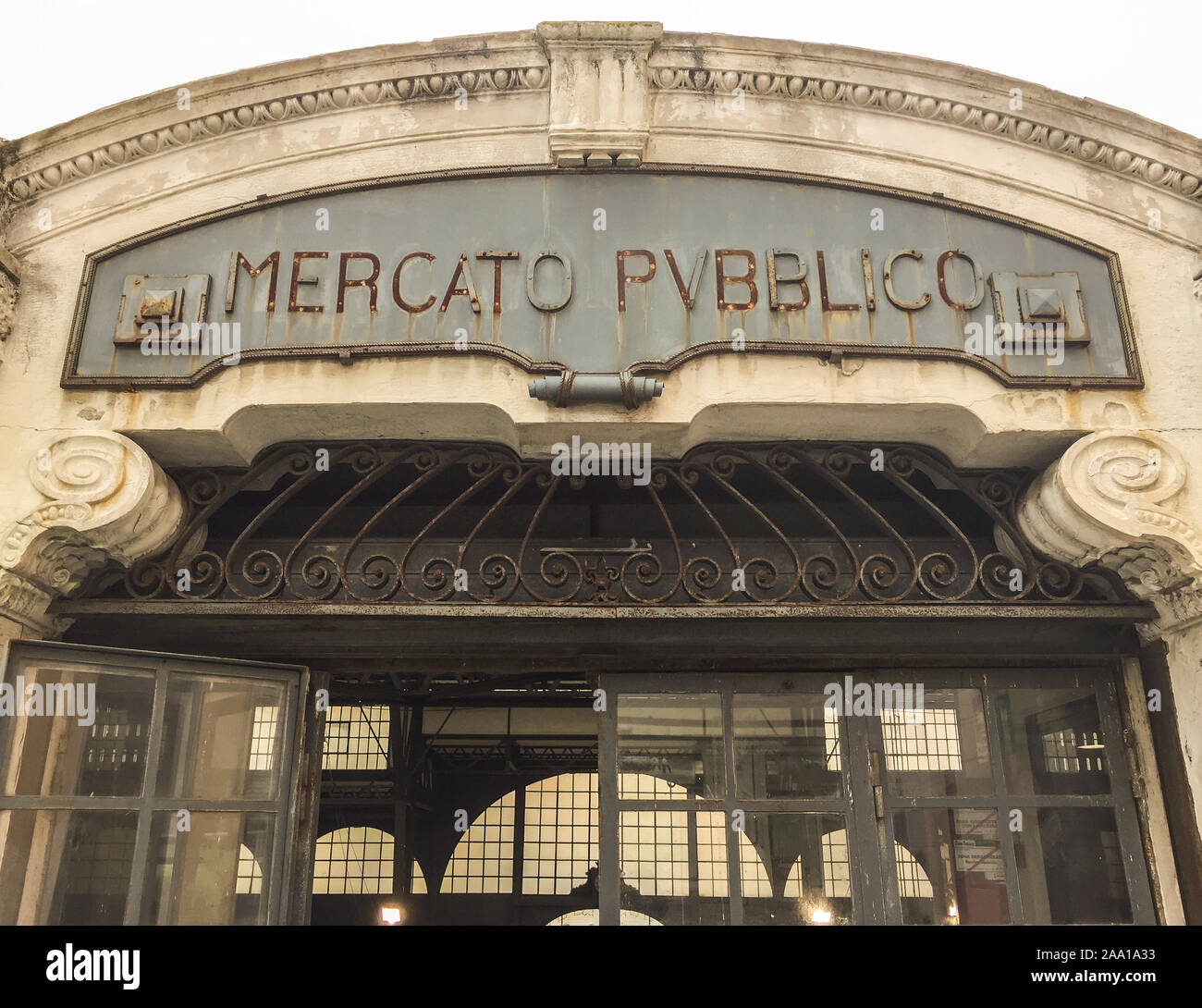Old liberty Public Market facade Stock Photo - Alamy