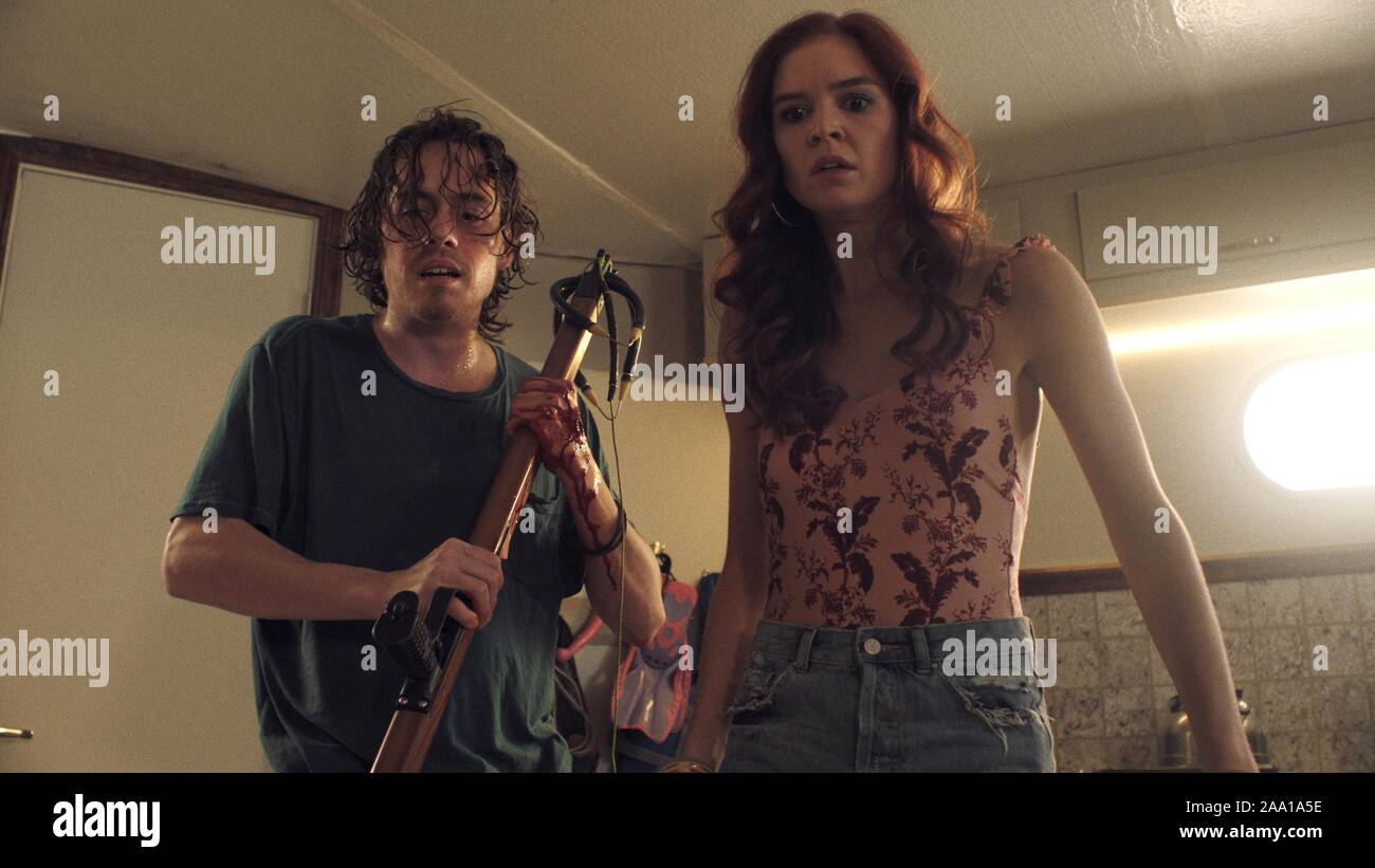 HARPOON, from left: Munro Chambers, Emily Tyra, 2019. © Epic Pictures ...