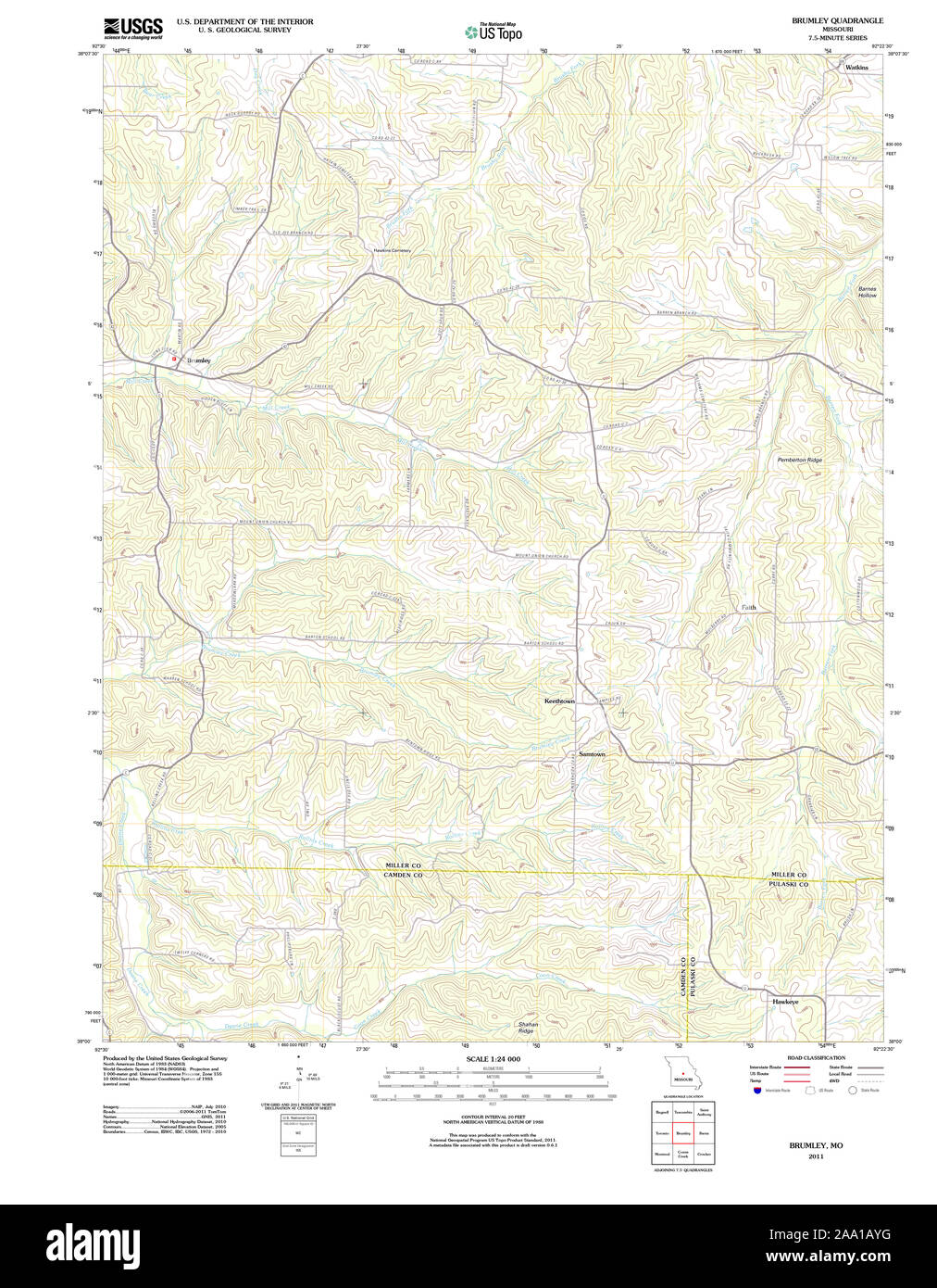 Missouri historical map hi-res stock photography and images - Alamy