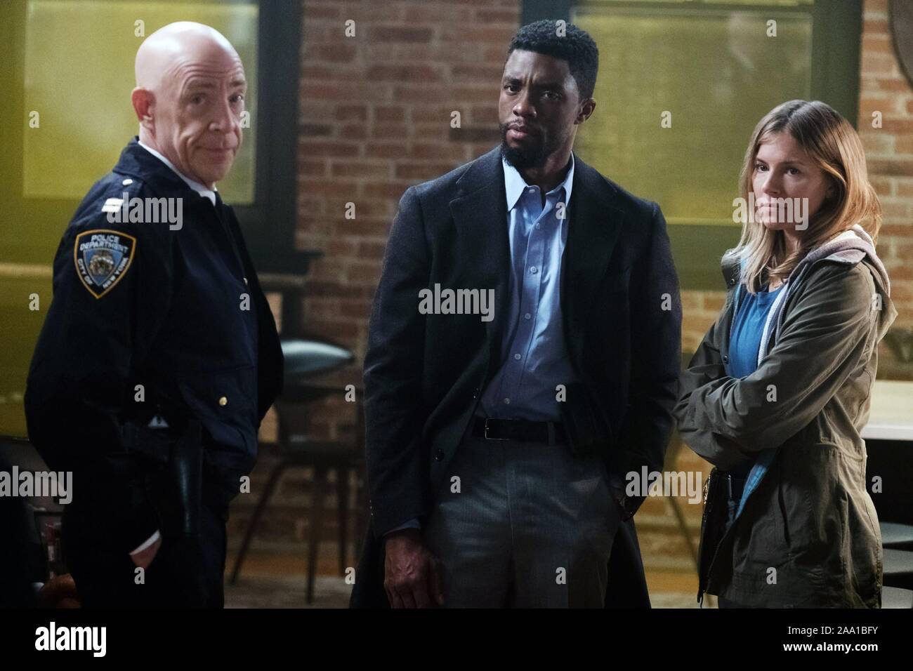 21 BRIDGES, (aka TWENTY ONE BRIDGES), from left: J.K. Simmons, Chadwick ...