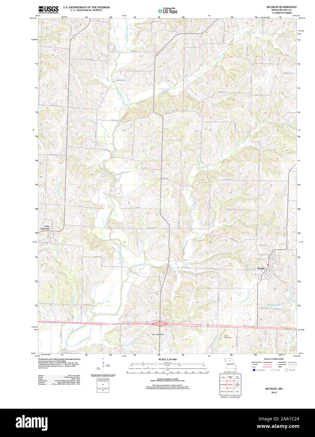 Map of bucklin hi-res stock photography and images - Alamy
