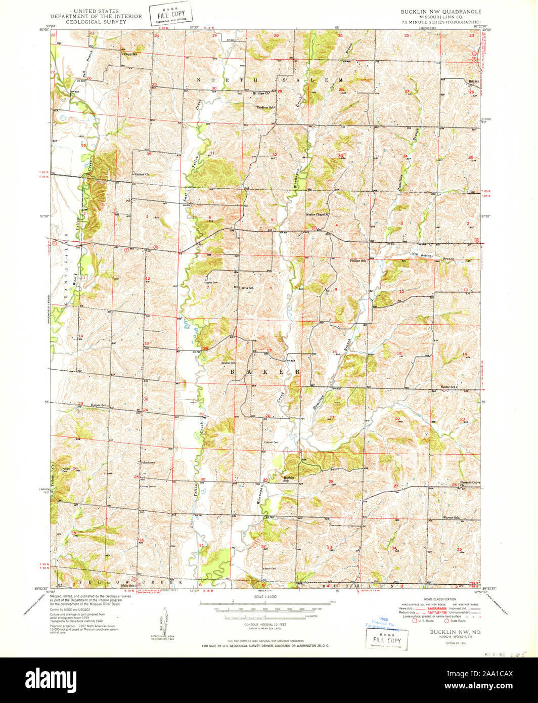 Map of bucklin hi-res stock photography and images - Alamy