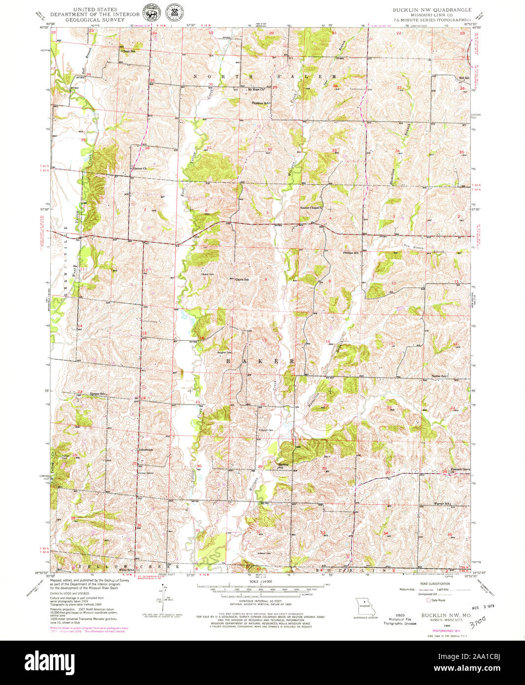 Map of bucklin hi-res stock photography and images - Alamy