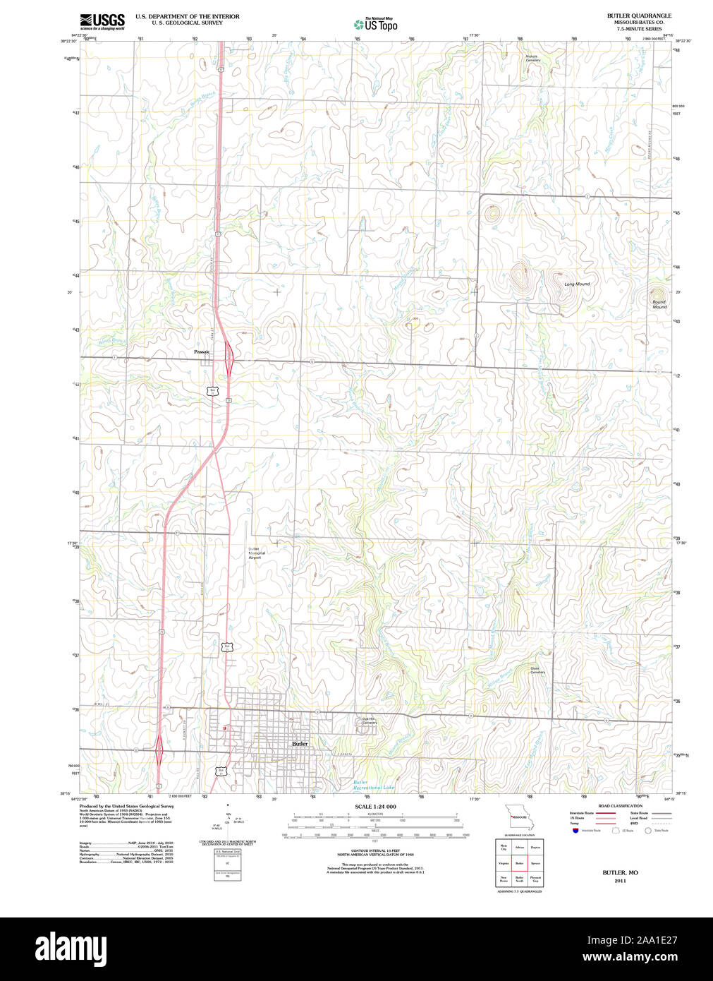 Butler missouri map Cut Out Stock Images & Pictures - Alamy