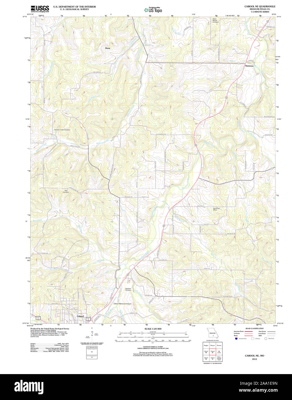 Map of cabool hi-res stock photography and images - Alamy