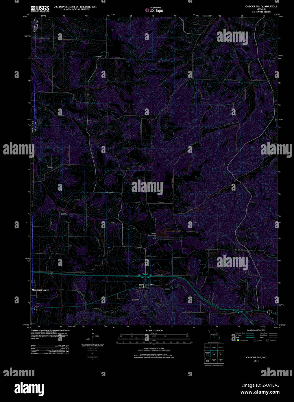 Map of cabool missouri hi-res stock photography and images - Alamy
