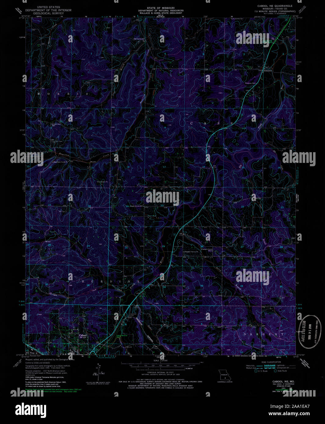 Map of cabool High Resolution Stock Photography and Images - Alamy