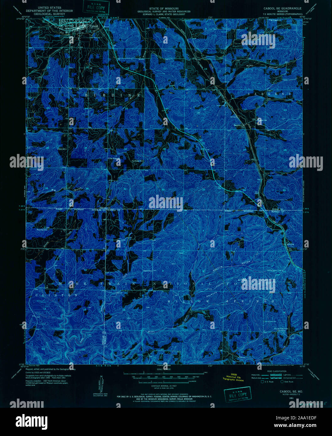 Map of cabool missouri hi-res stock photography and images - Alamy