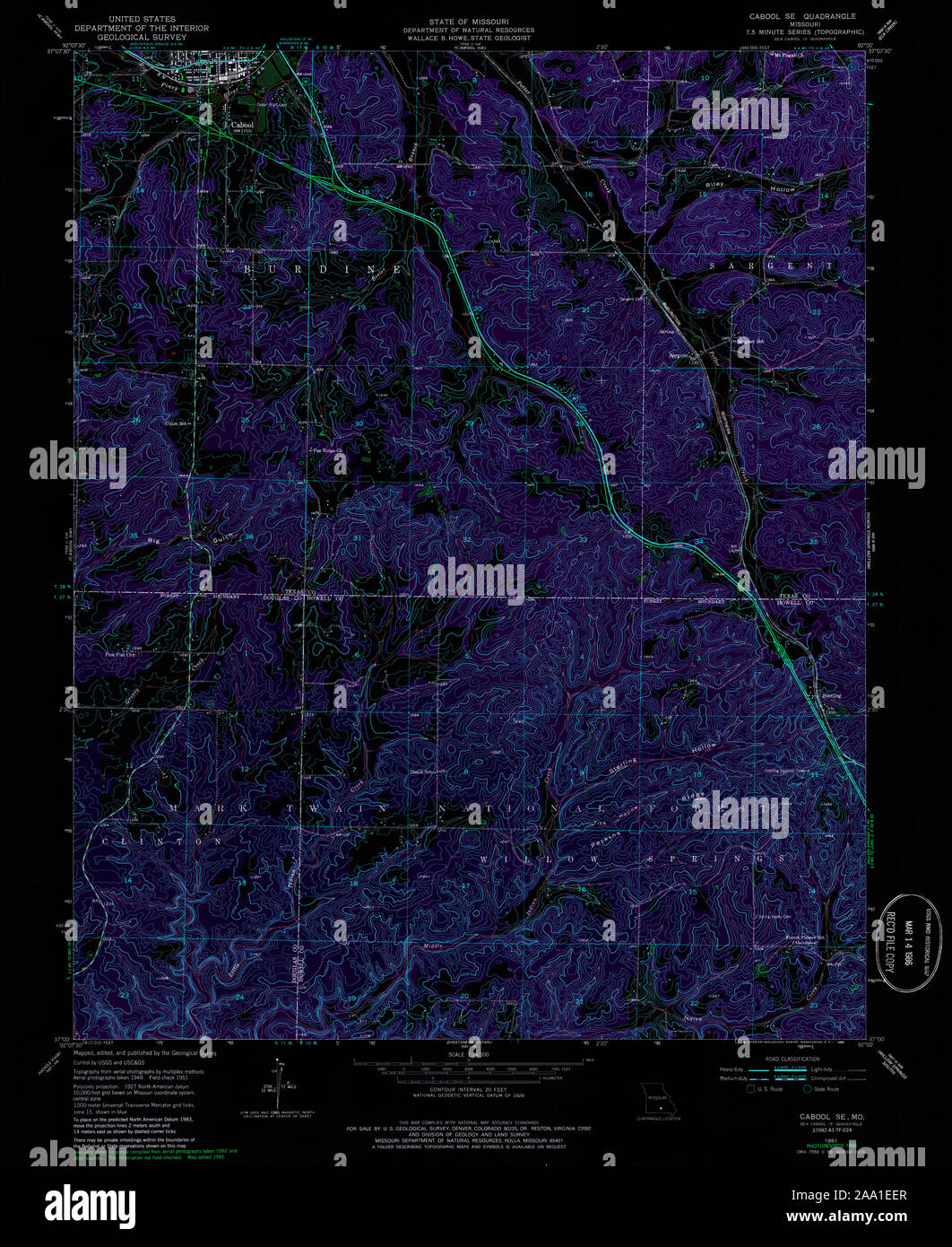 Map of cabool High Resolution Stock Photography and Images - Alamy