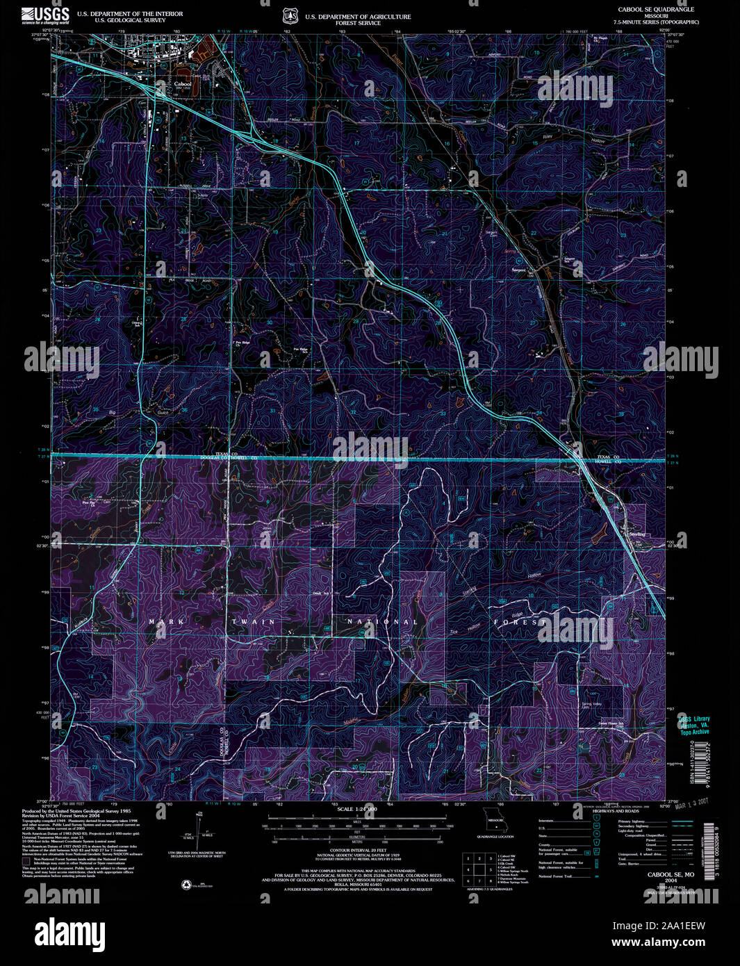 Map of cabool missouri hi-res stock photography and images - Alamy