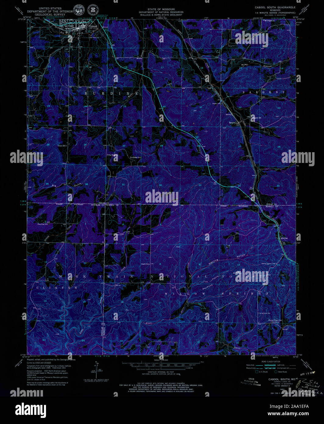 Map of cabool hi-res stock photography and images - Alamy