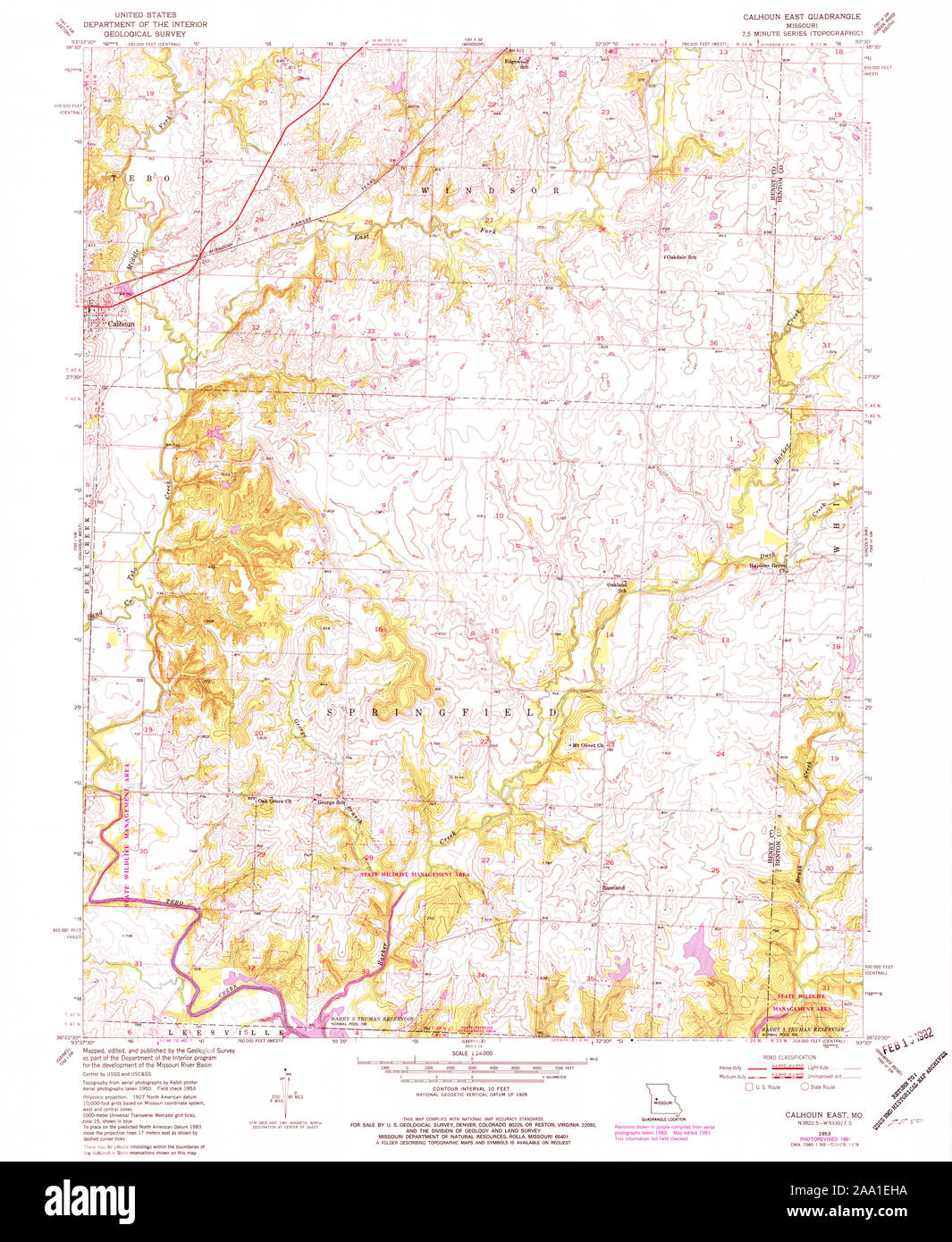 Map of calhoun Cut Out Stock Images & Pictures - Alamy